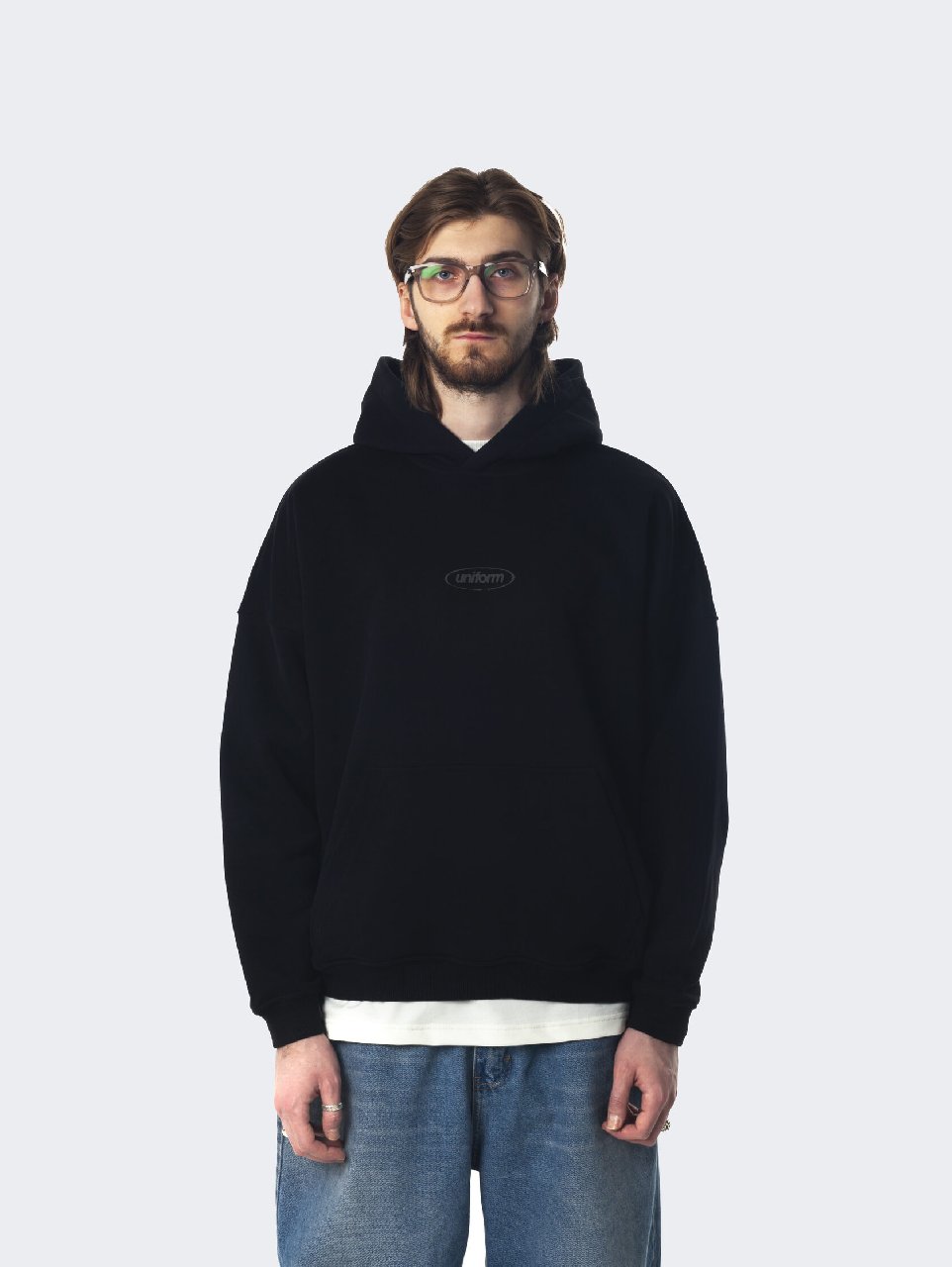 Худи UNIFORM Everyday Destructive logo черный