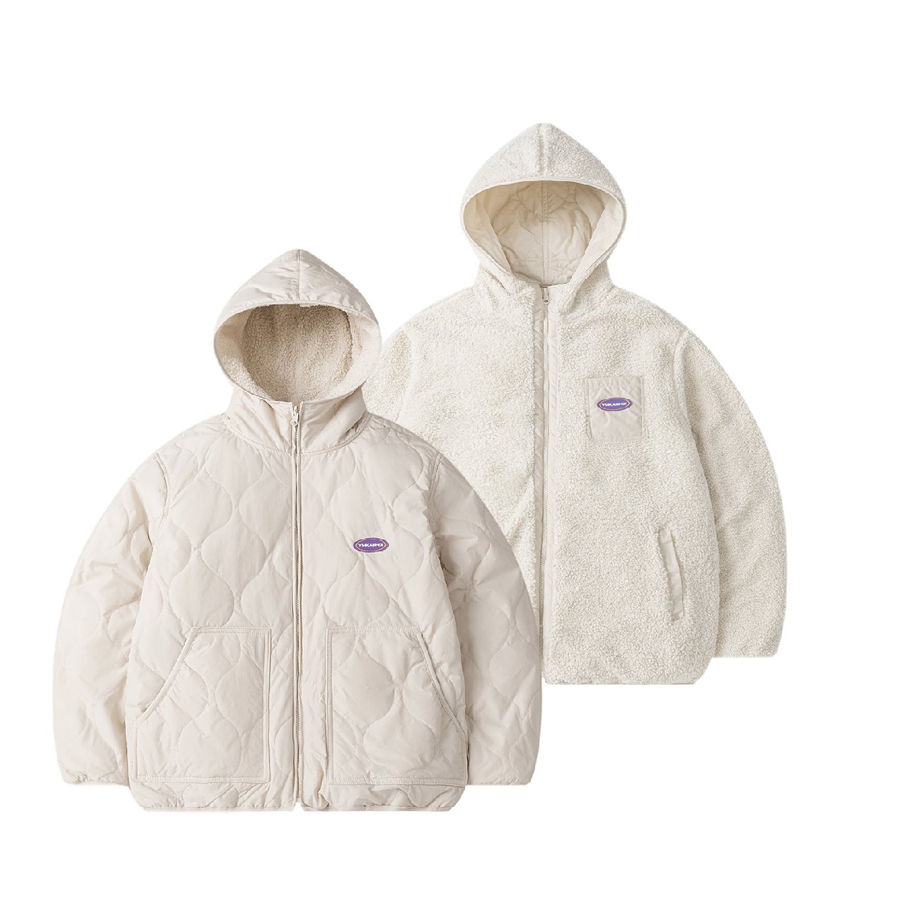 Куртка YMKA SHIX двухсторонняя бежевый