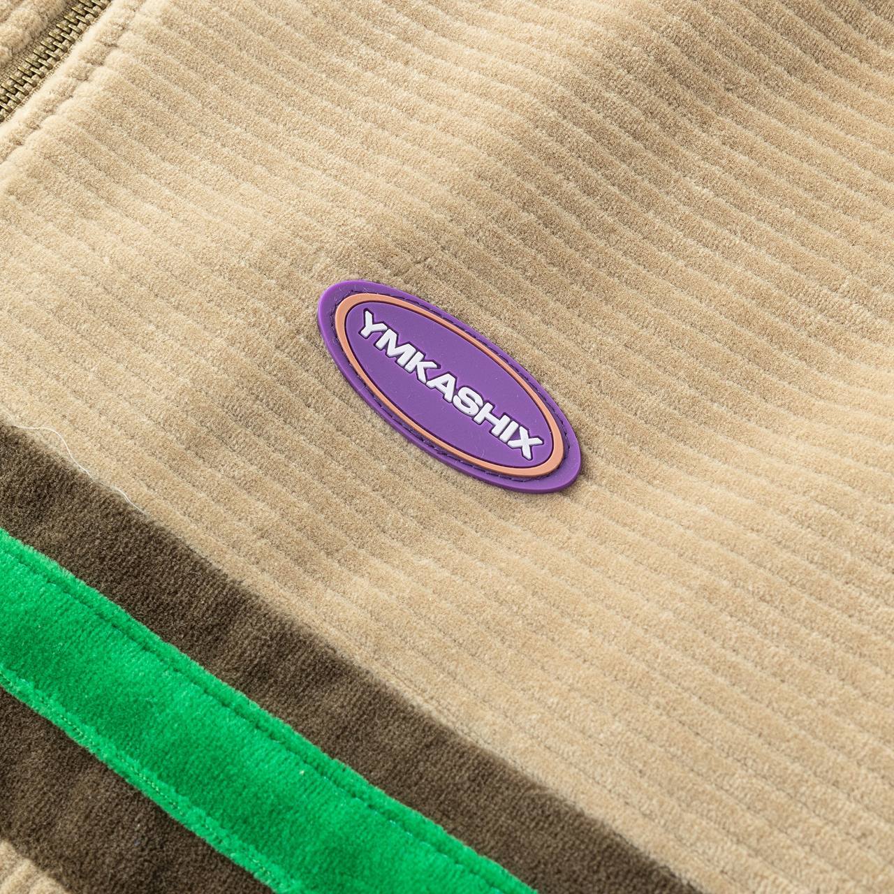 Олимпийка YMKA SHIX "stripe track" велюровая песочный