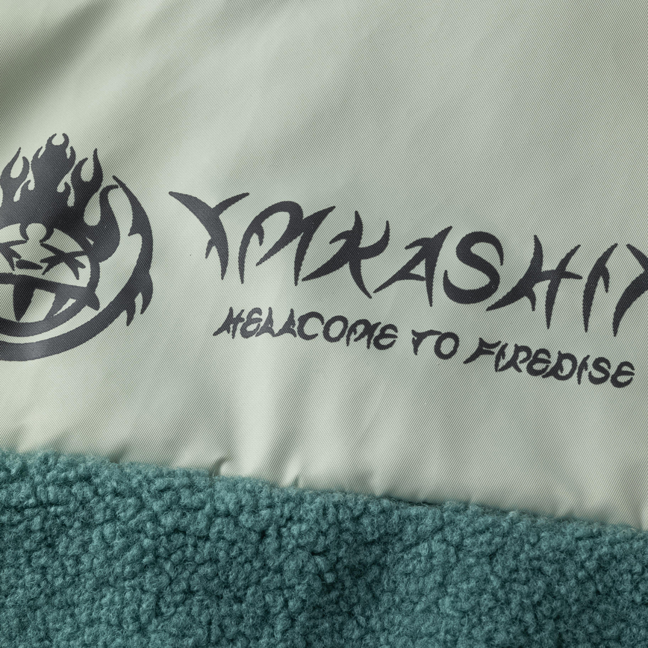 Куртка YMKA SHIX "Furry HTF" серый/изумрудный